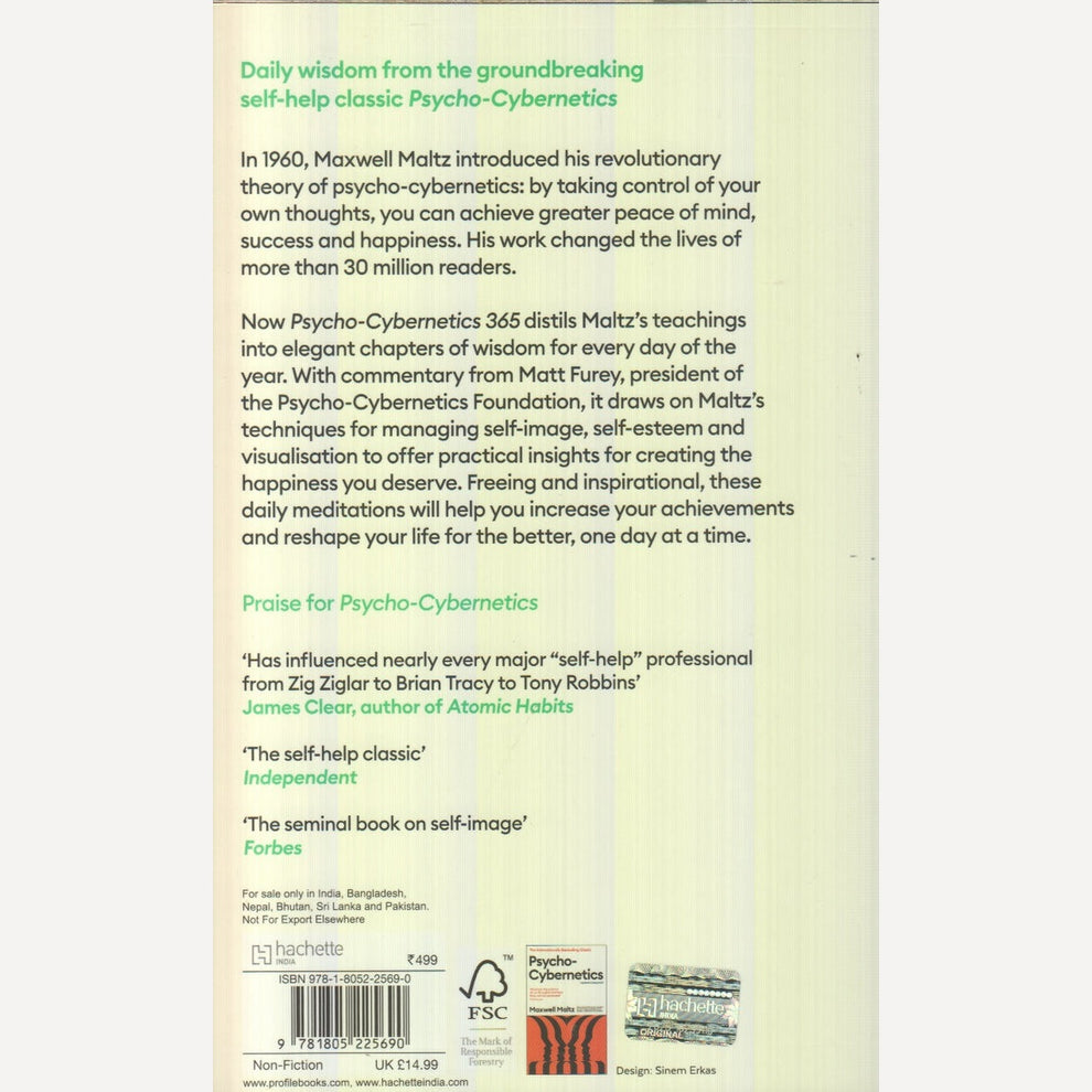 Psycho-Cybernetics 365 By Maxwell Maltz / Matt Furey (English) – Rudra ...